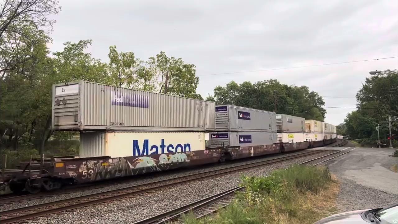 NS 1823 SD70ACC leads NS 23G through Piscataway with a nice K5LLA! - YouTube