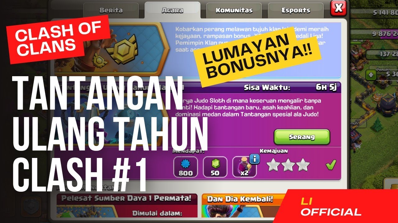 Tantangan Ulang Tahun Clash #1 | Clash Of Clans - YouTube