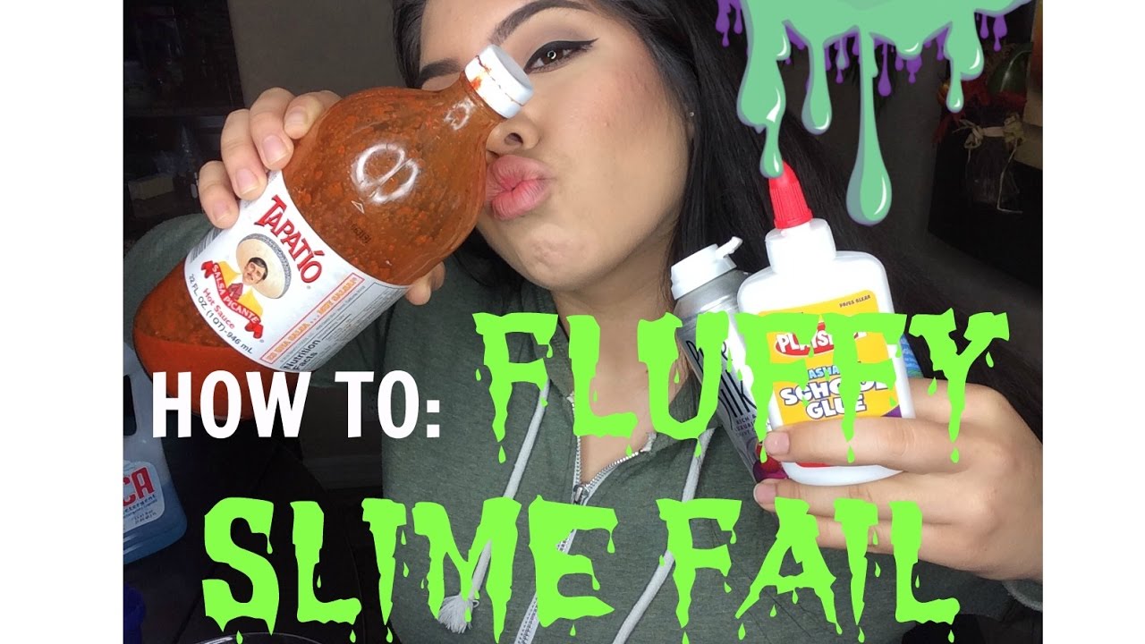 FLUFFY SLIME FAIL (DONT TRY THIS lol) - YouTube