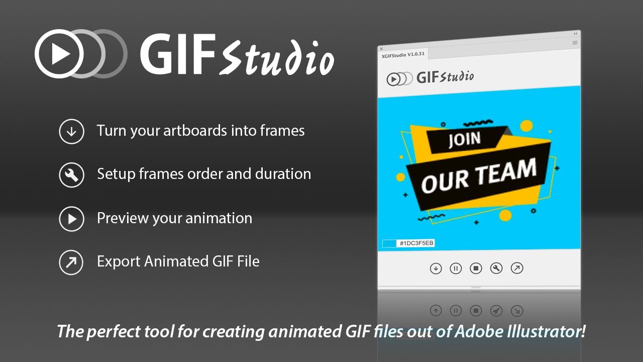 Introduction to the Adobe Illustrator CC GIFStudio extension - YouTube