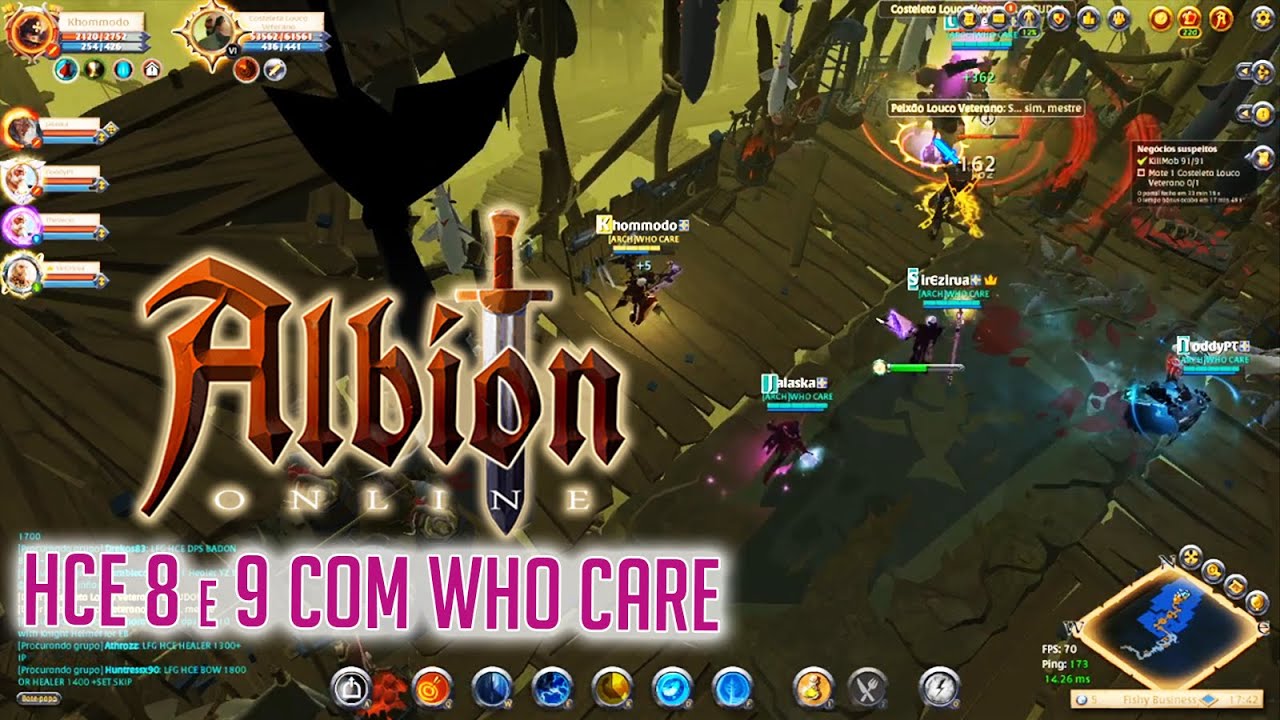 Albion OnLine - HCE 8 e 9 com a Galerinha da Who Care - YouTube