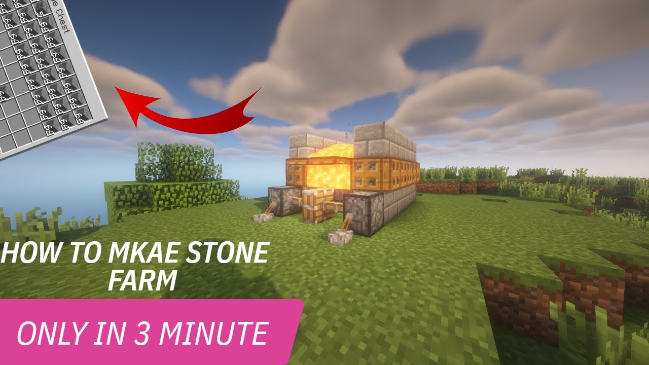 How to Make Stone Farm in Minecraft || EASY || - YouTube