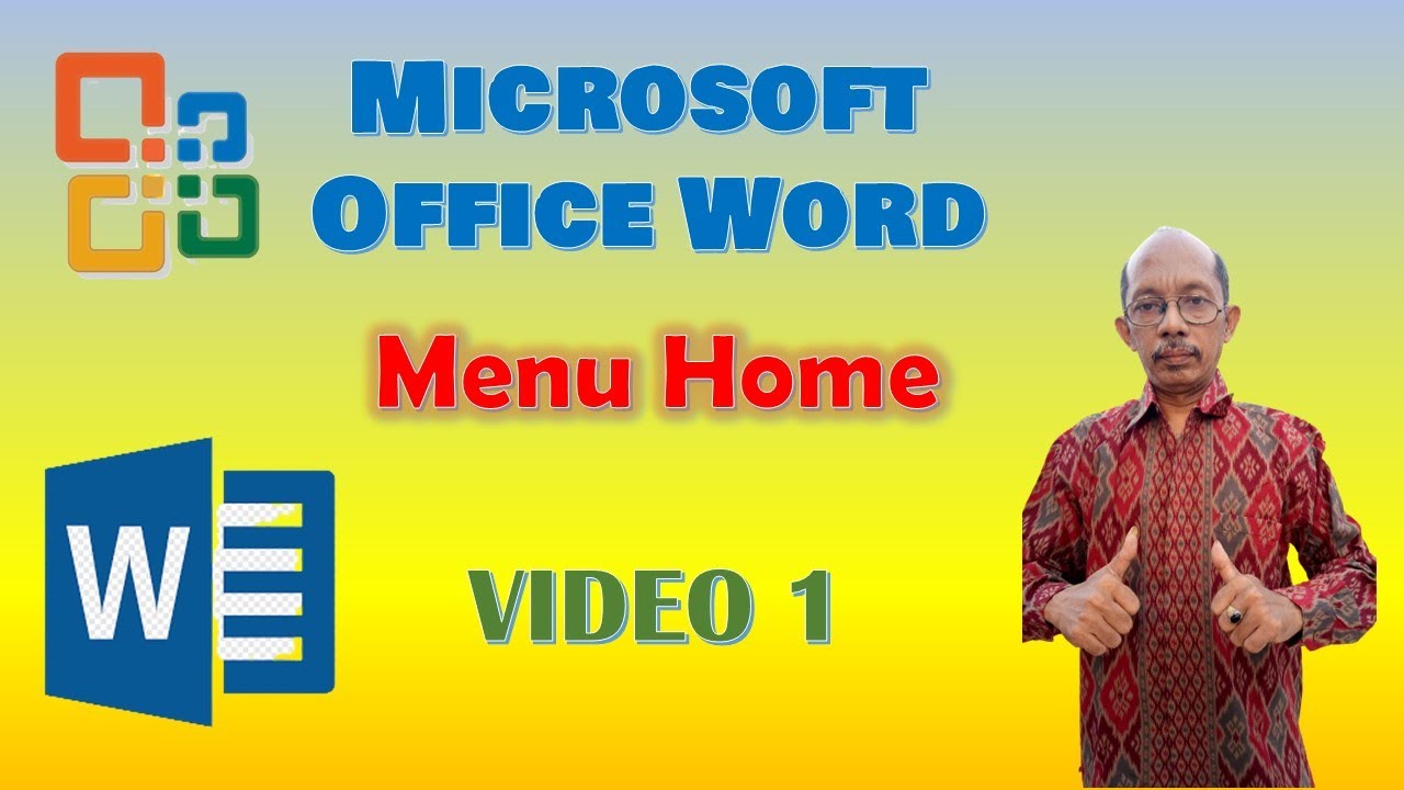 Menu HOME Microsoft Word - Serba Ilmu Euclid Channel - YouTube