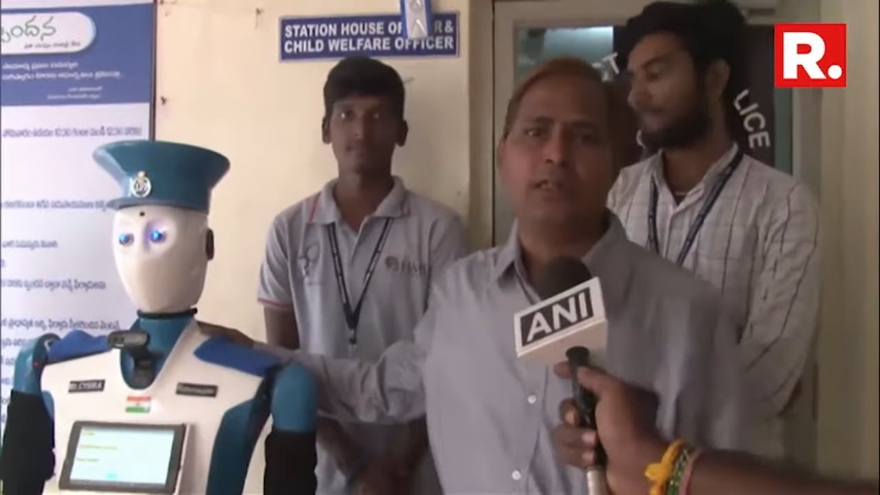 WATCH: Visakhapatnam Police Launches India's First Robot E-Cop - YouTube