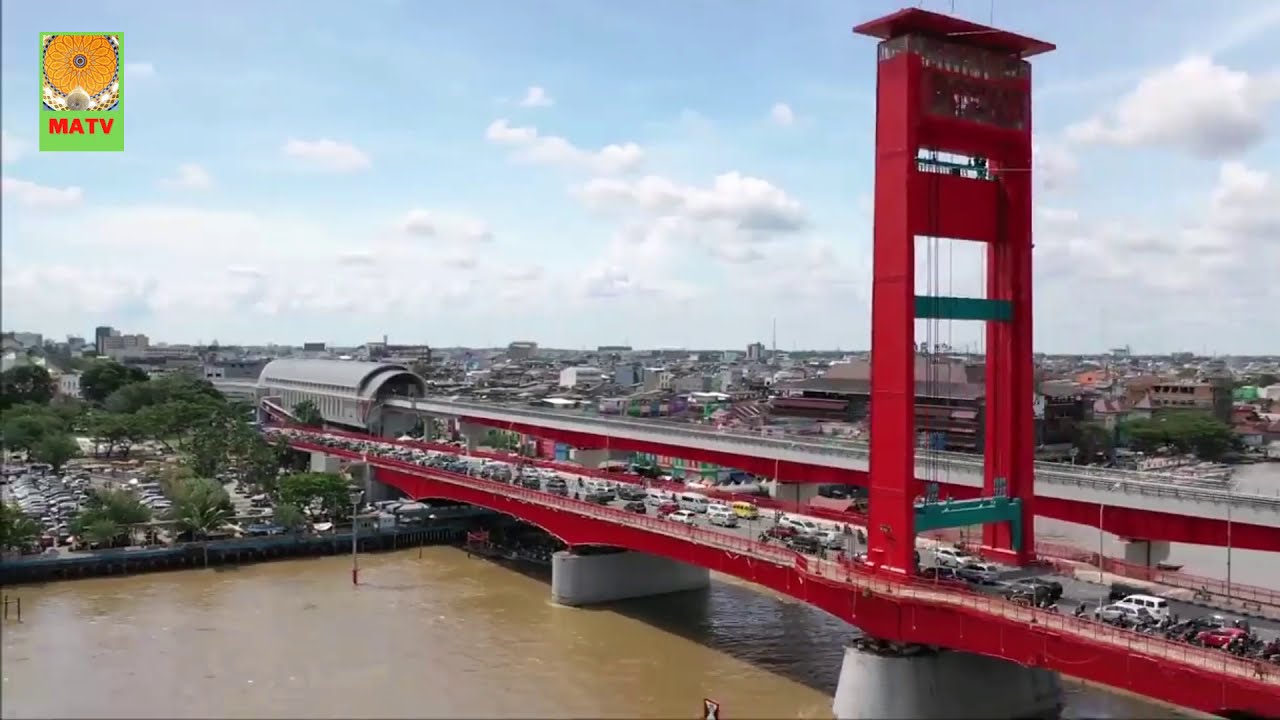 " Kumandang Azan Magrib Masjid Amal Kebun Bunga Palembang " - YouTube