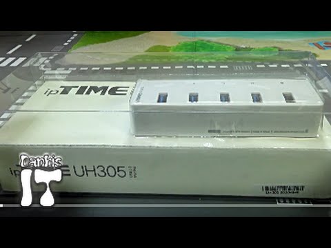 EFM ipTIME UH305 USB3.0 허브 5포트유전원 Hub 제품 사용기 리뷰 - YouTube