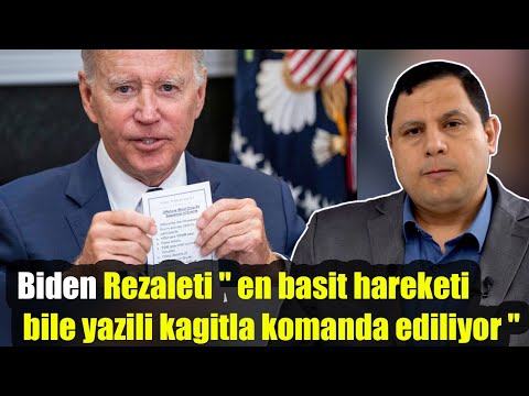 Biden Rezaleti en basit hareketi bile yazili kağıtla kumanda ediliyor altyazı 3883