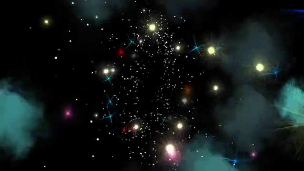 Stars White black galaxy-Green screen - YouTube