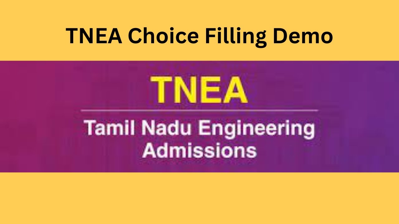 TNEA ||Choice filling live demo || How to fill the TNEA choice list ...