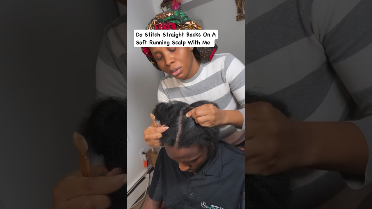 Soft scalp, you just gotta thread very carefully and precisely😛 # ...