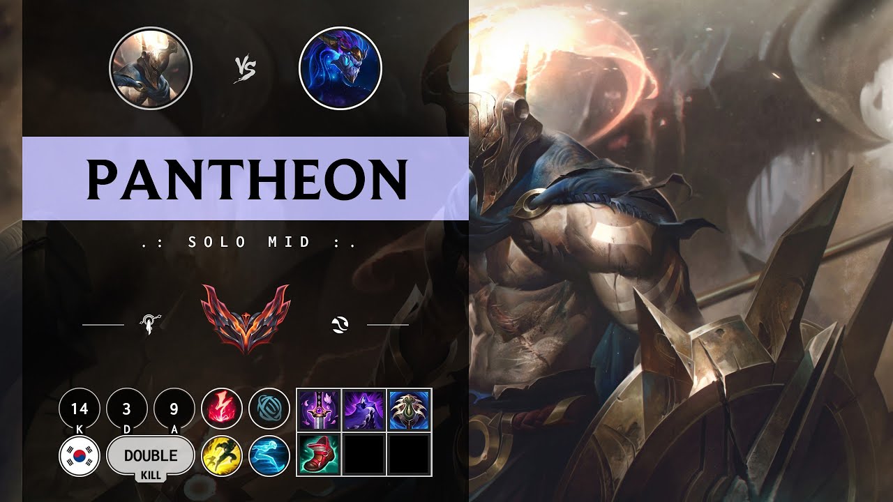 Pantheon Mid Vs Aurelion Sol Kr Grandmaster Patch 14 9 Youtube