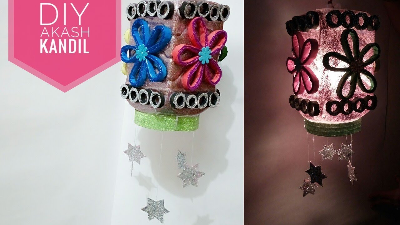 How to Make Akash Kandil At Home | Art & Creativity - YouTube