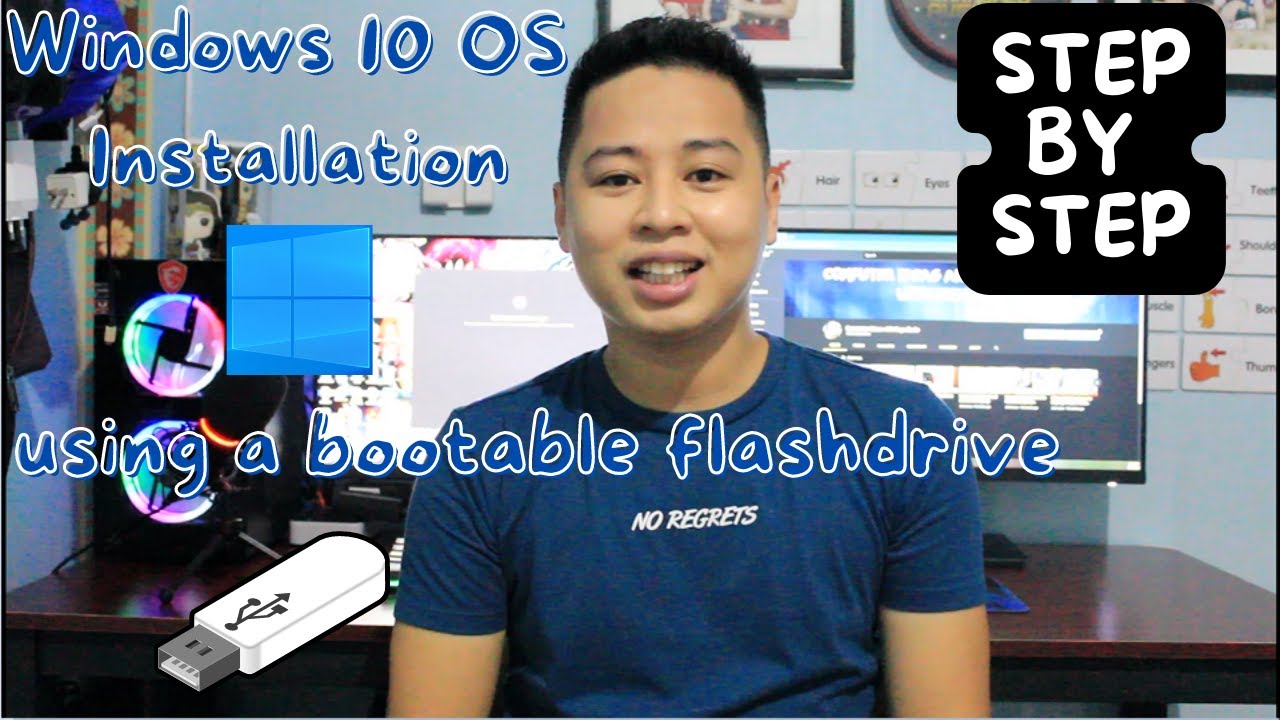 Windows 10 Operating System Installation using a bootable flash drive ...