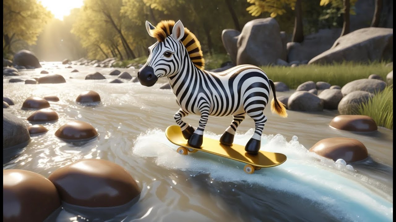 Zoomie Zebra’s Roller Skate Party | Fun Zebra Song for Kids | Roller ...