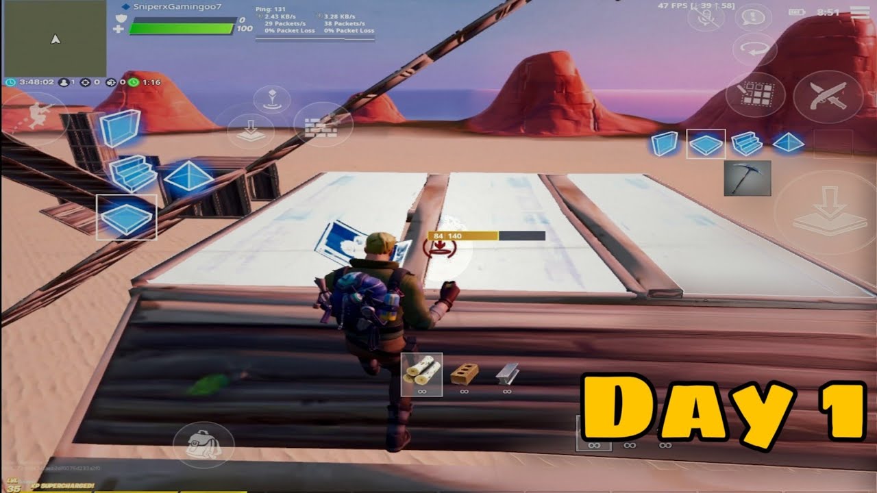 Fortnite Mobile: Building Practice #Day1 - YouTube