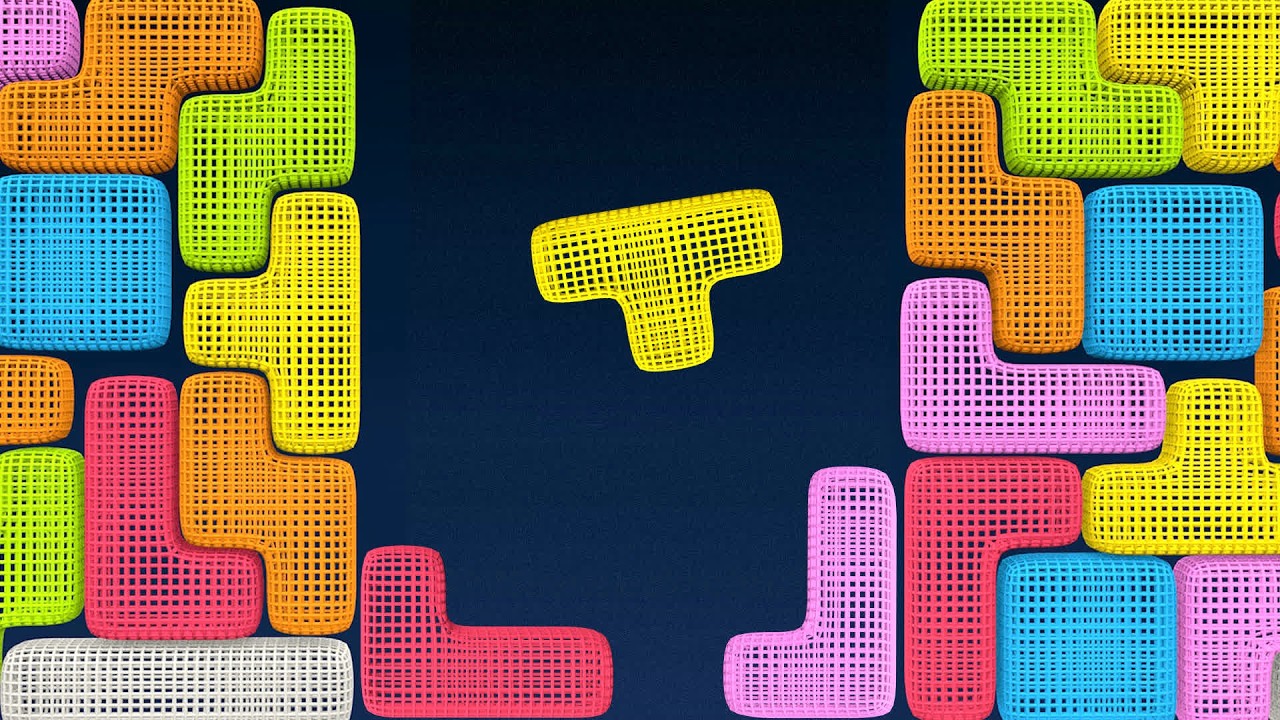 Blender cloth physics with Tetris - YouTube