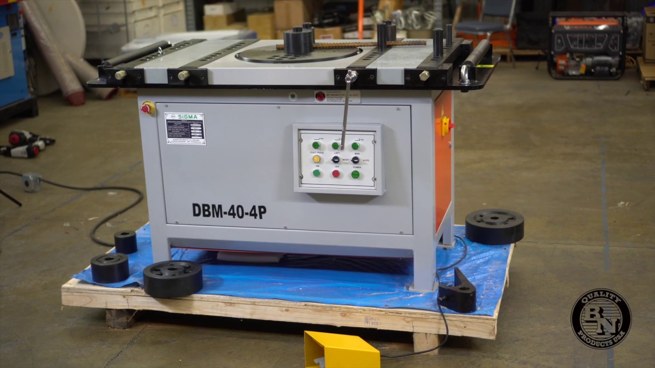 DBM-40P | Production Rebar Bending Machine Preview - YouTube
