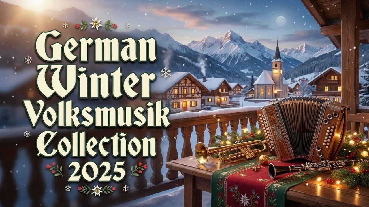 🎵 German Winter Volksmusik Collection 2025 – Cozy Alpine Christmas Folk ...
