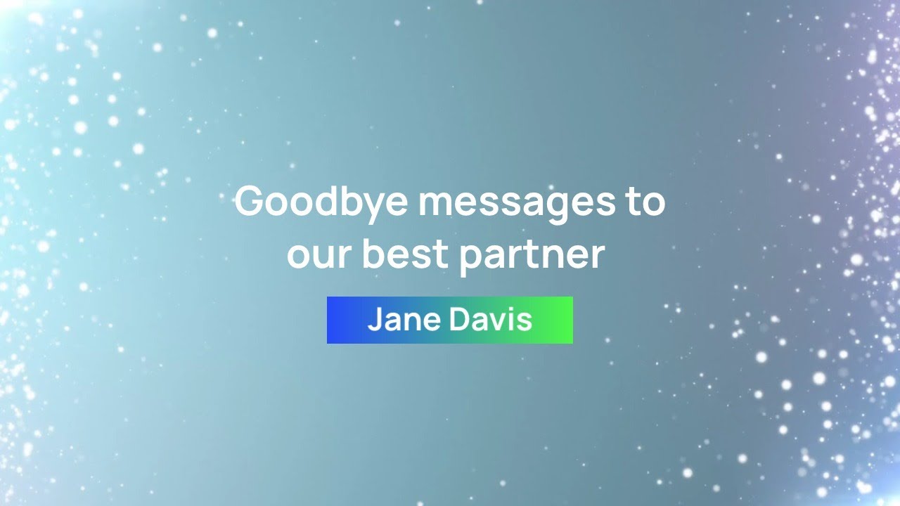 Free Goodbye Colleague Video Template (Customizable) - FlexClip - YouTube