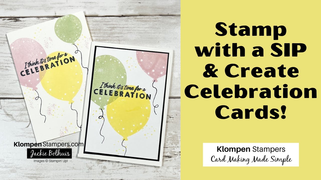 Celebration Cards For Every Occasion | Stamp With A SIP - YouTube