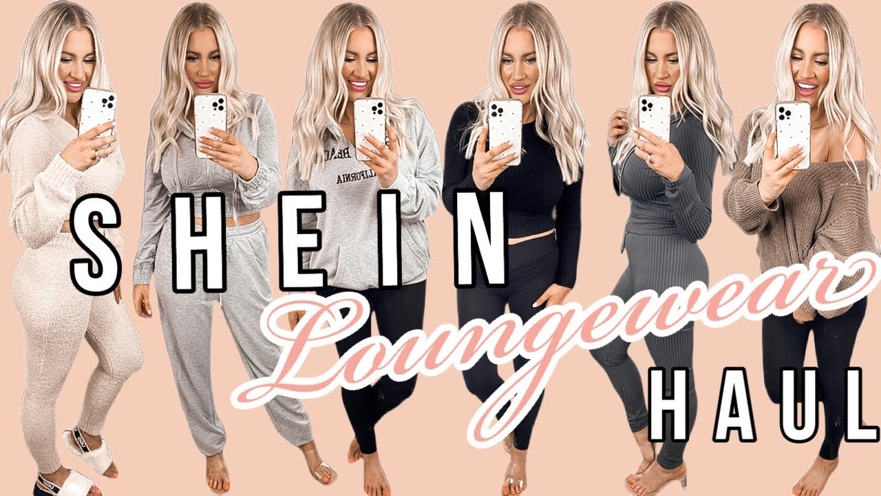 HUGE SHEIN TRY- ON HAUL + DISCOUNT CODE | Comfy loungewear, fashion ...