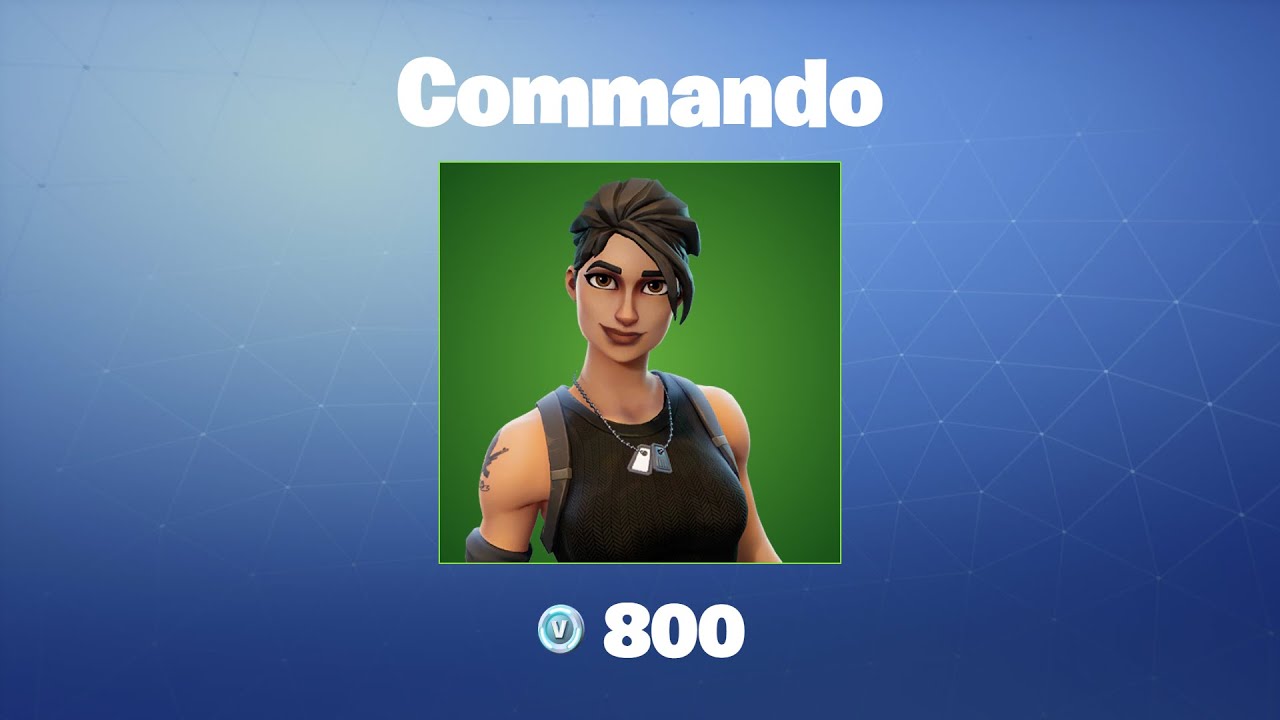 Commando | Fortnite Outfit/Skin - YouTube