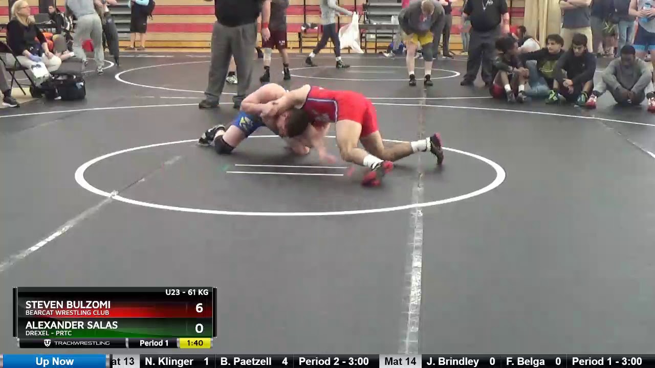 U23 61 KG Steven Bulzomi Bearcat Wrestling Club Vs Alexander Salas ...