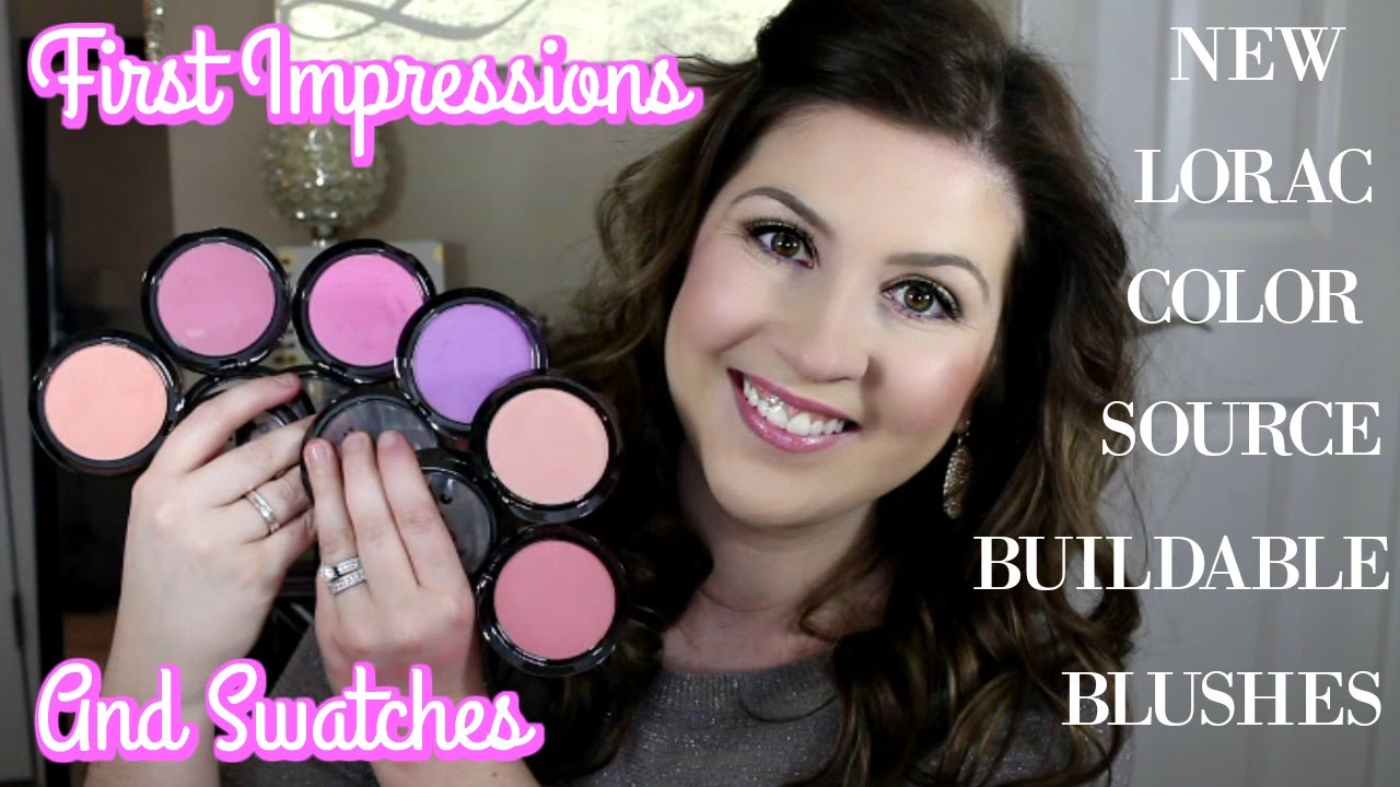 Lorac Color Source Buildable Blush - First Impressions + Swatches - YouTube
