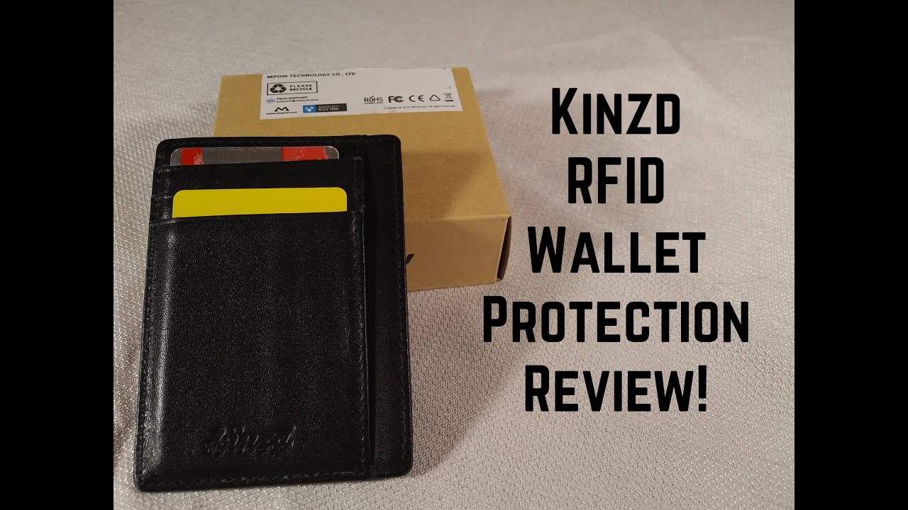 Kinzd Slim RFID Leather Wallet Review! - YouTube