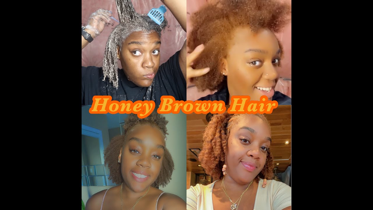 I Dyed My Hair Honey Brown | Natural Hair - YouTube