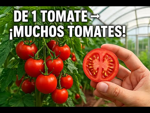 Cómo Cultivar Muchos Tomates con un Solo Tomate 🍅 | Guía Paso a Paso ...