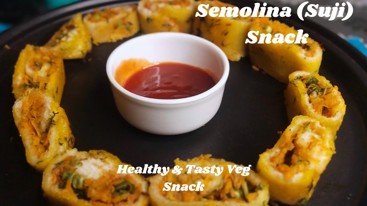 Semolina (Suji) Snack | Complete Veg Recipe | Tasty & Healthy. - YouTube