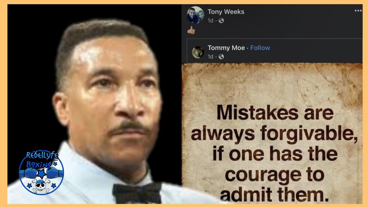 Tony Weeks Supposed Facebook Post Reveals He Helped Fix FIght - YouTube