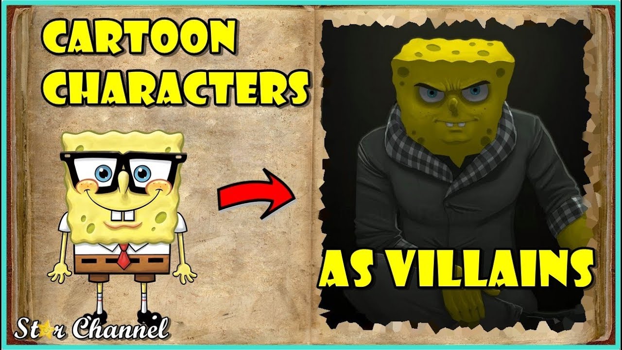 Cartoon Characters Reimagined As Villains 🌟 Funny Pictures - YouTube