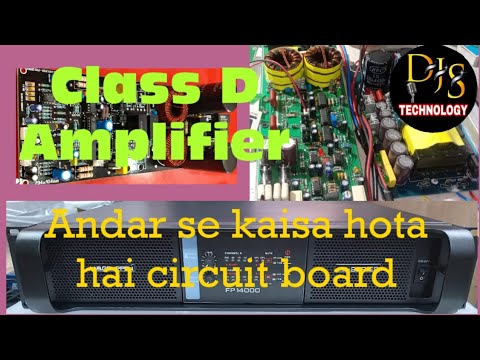 D class amplifier circuit board. Class D amplifier. High Damping factor ...