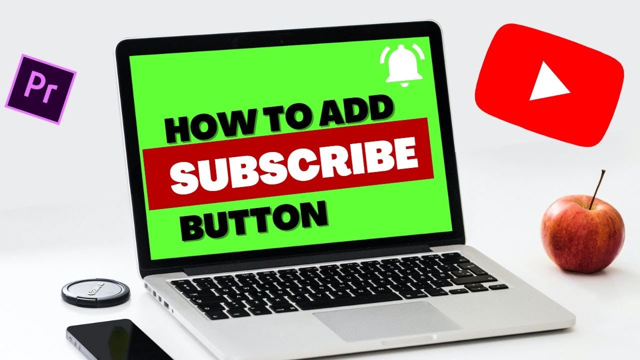 HOW TO ADD SUBSCRIBE BUTTON EASILY IN PREMIERE PRO (1 MINUTE !!!) - YouTube