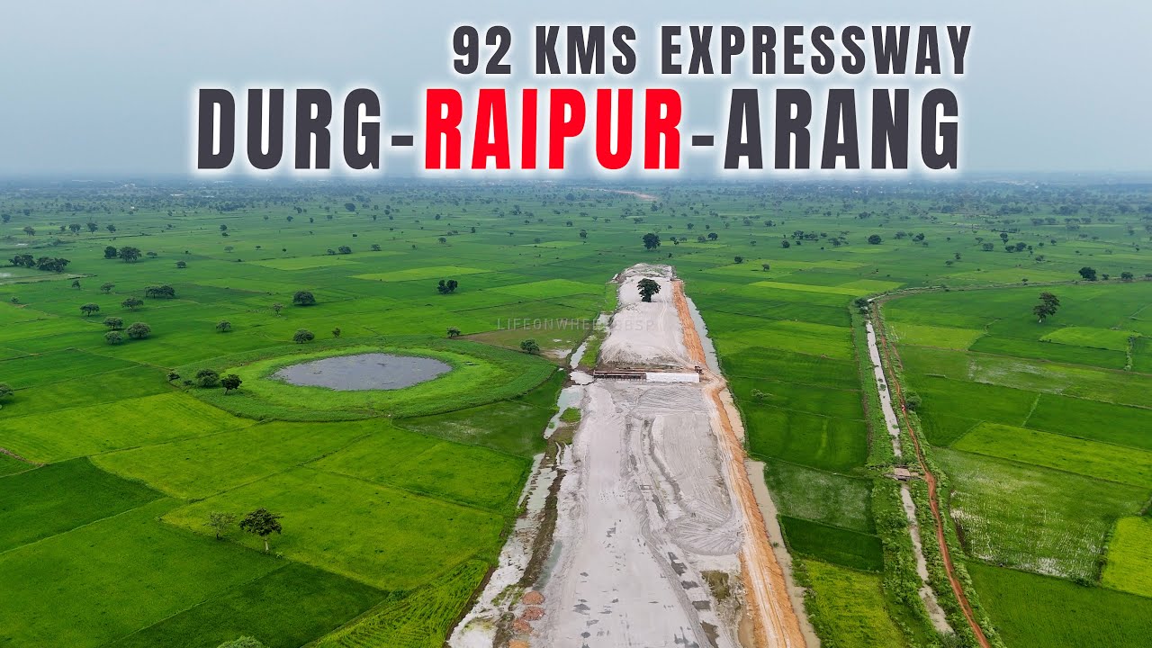 Durg-Raipur-Arang Expressway Package-B Project Update || Durg-Raipur ...