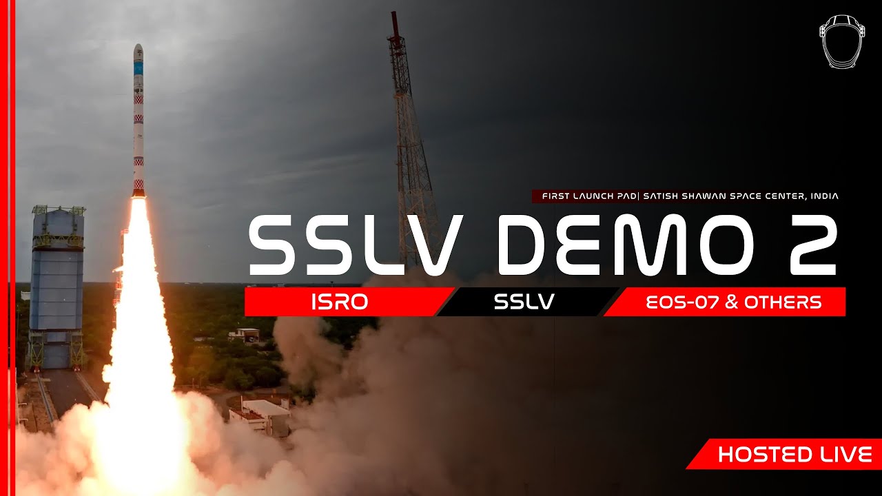 REPLAY! India Launches SSLV Rocket on 2nd Demo Flight - YouTube