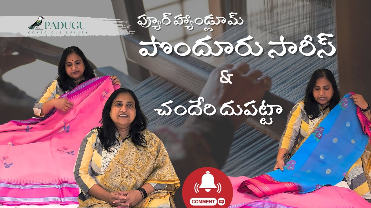 Pure handloom sarees from PADUGU- Conscious Luxury #handlooms # ...