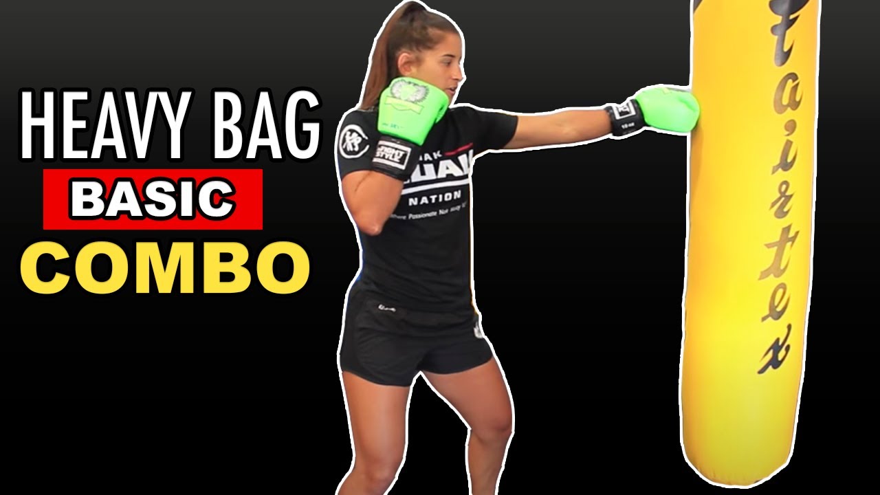 Basic Muay Thai Heavy Bag Combo - YouTube