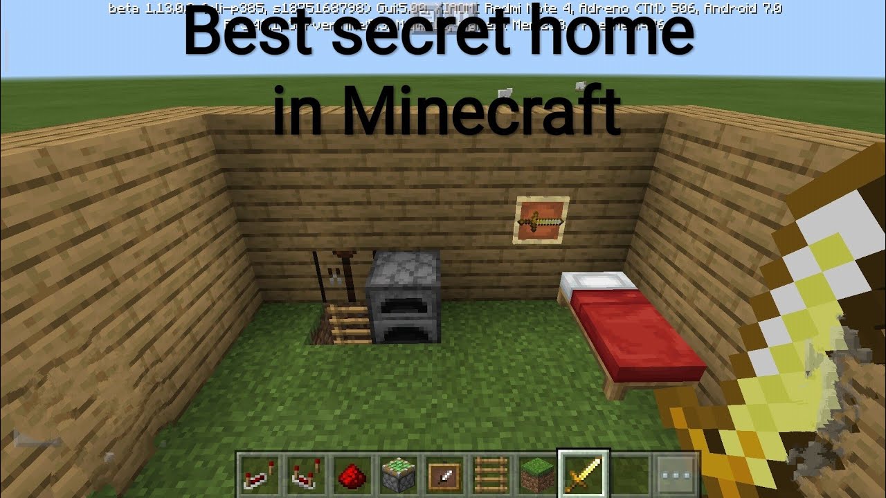How to make a secret home in Minecraft//By Tutorial king// - YouTube