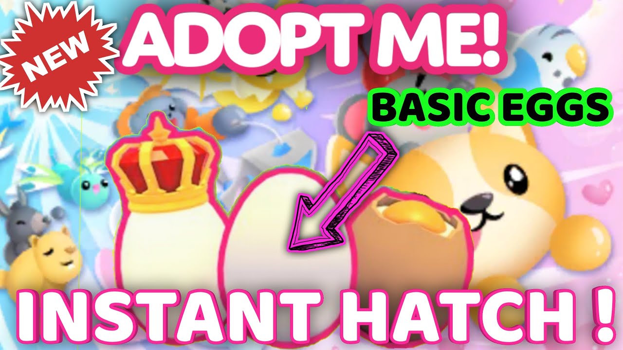 *INSTANT HATCHING* BASIC EGG FROM ADOPT ME NEW UPDATE! LEGENDARY PETS ...