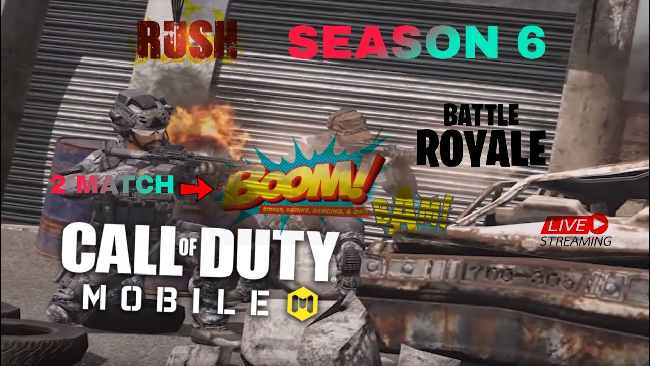 CALL OF DUTY MOBILE SEASON 6 LIVE | BATTLE ROYAL GAMEPLAY | CALL OF ...