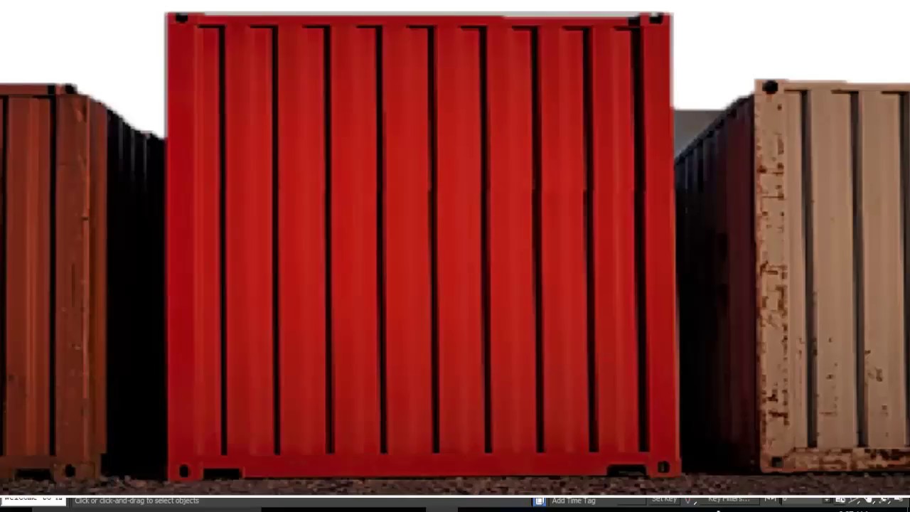 3ds Max Shipping Container Design Low Poly Modeling And Texturing - YouTube