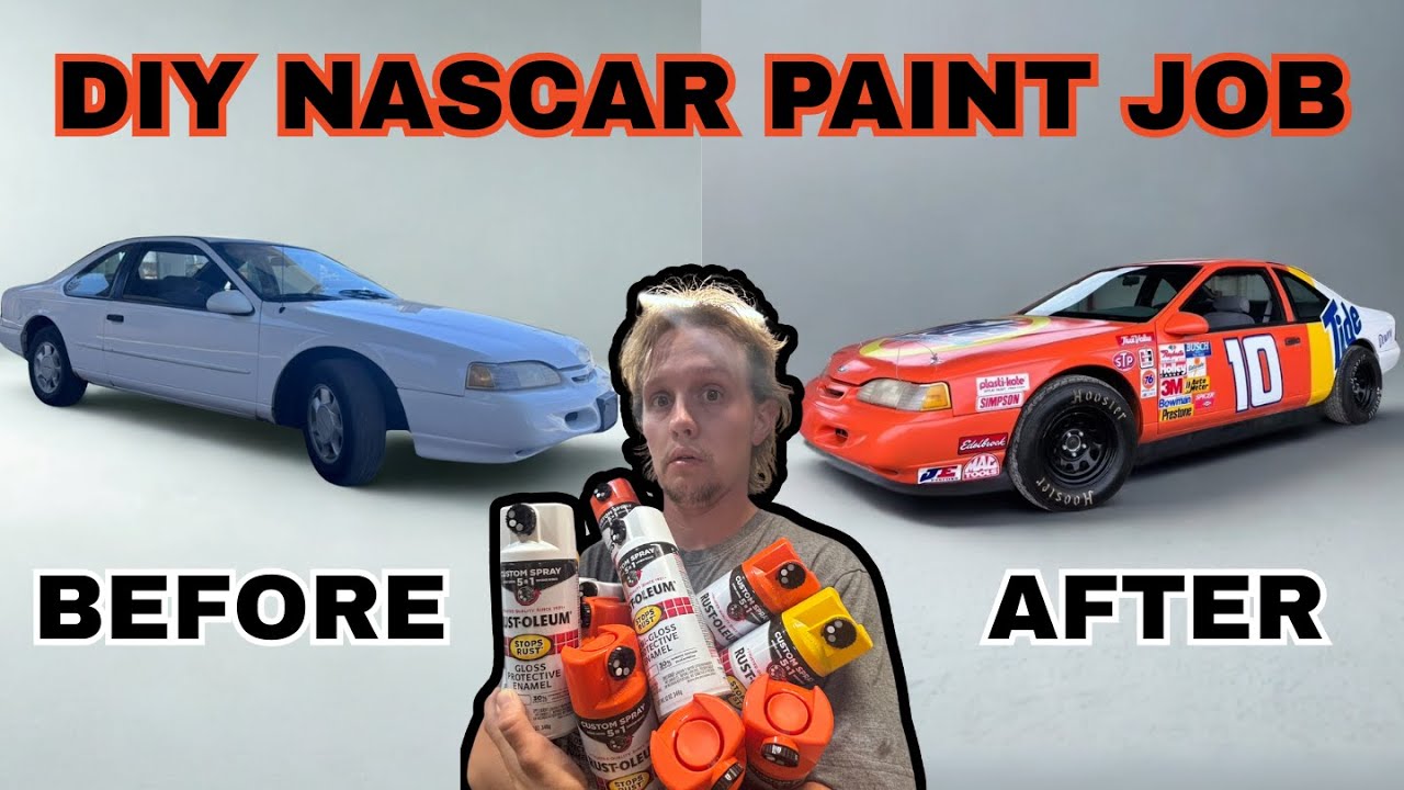 Spray Painting my NASCAR Tribute Car with RUST-OLEUM 5 in 1 - Original ...
