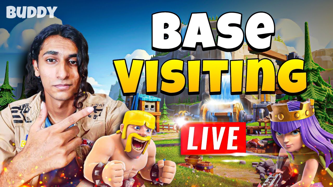 🔴#LIVE : Base Rating & Attacks #BuddyForReal #COC - YouTube