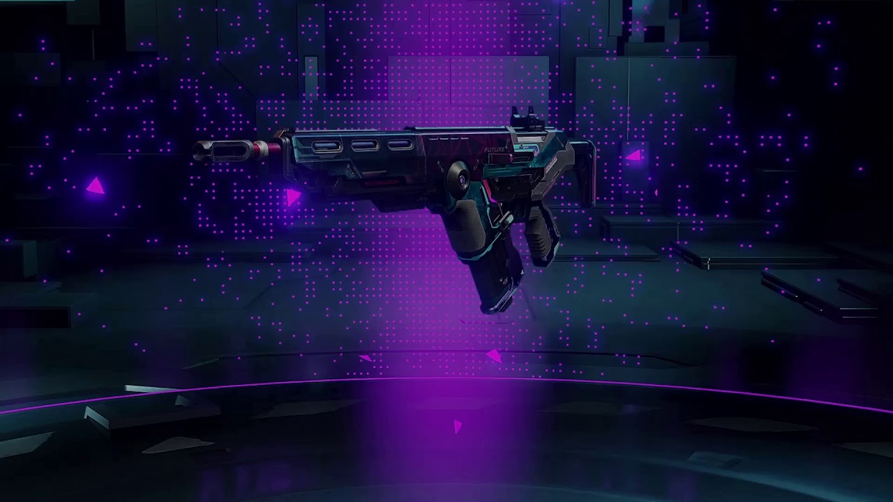 Hyper Scape - Neon Galaxy Ripper - Weapon Preview - YouTube