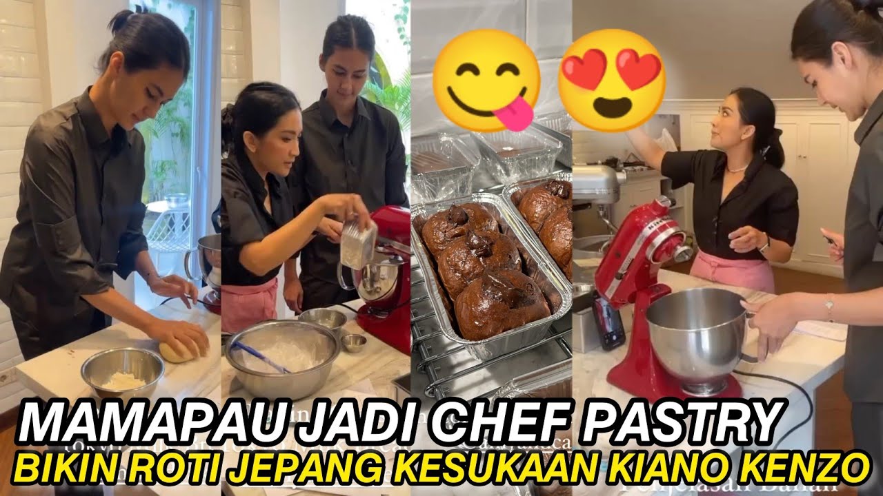 KIANO KENZO TERHARU.. MAMAPAU RELA JADI BAKERY CHEF‼️DEMI BIKIN ROTI ...
