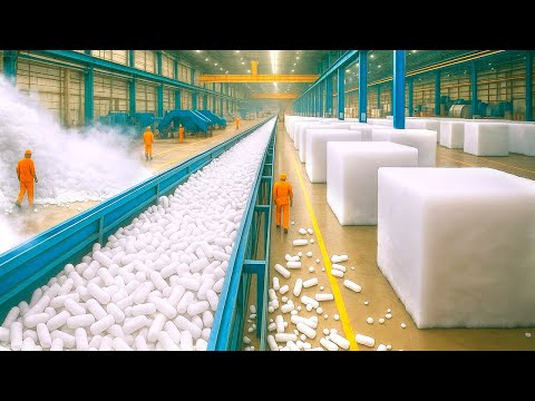 KURU BUZ NASIL ÜRETİLİR 🧊 | SAATLİK 10 TONUN ÜZERİNDE ERİMEDEN ÜRETİM