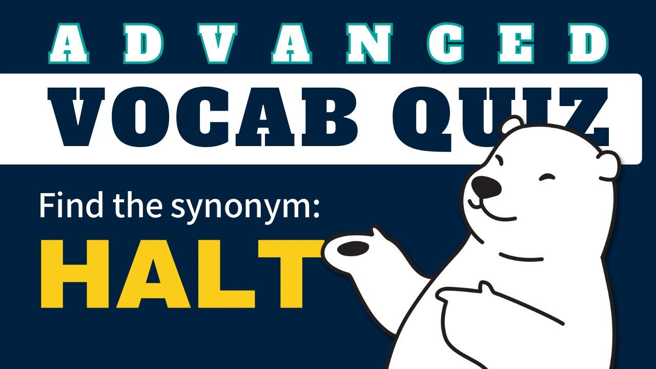 Advanced Vocabulary Quiz: Choose the Synonym (15 Words) - YouTube